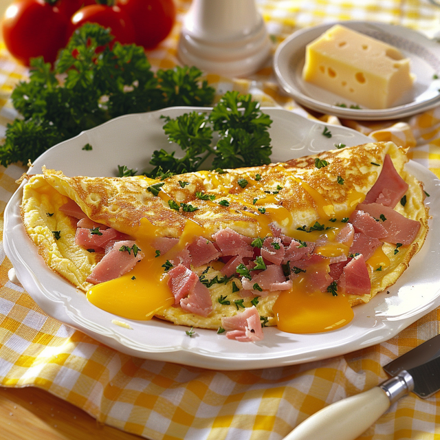 Mastering the Perfect Cheese & Ham Omelet: A Delicious Start to Your D ...
