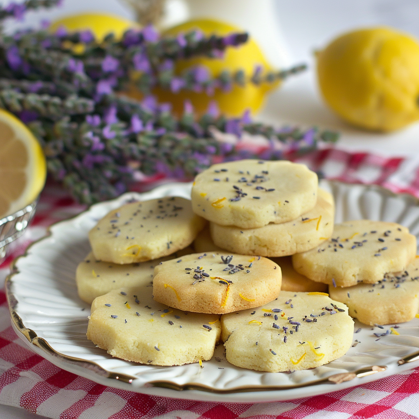 Lemon Lavender Shortbread Cookies Recipe – Grandmother's Kitchen