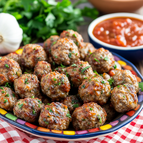 Easy Homemade Mini Meatballs with Marinara Sauce Recipe – Grandmother's ...